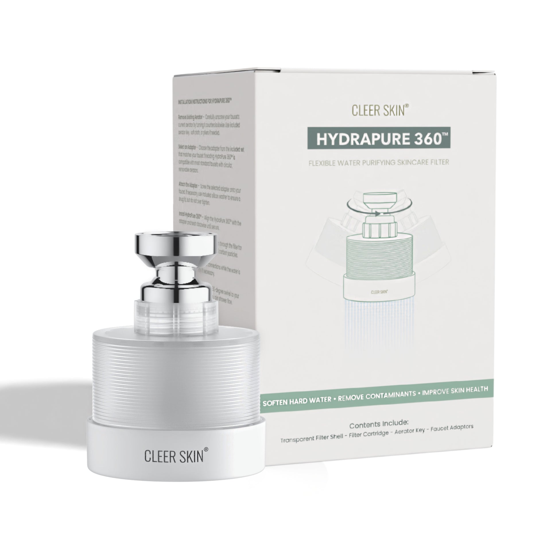 HYDRAPURE 360™ WATER FILTER – CLEER SKIN™
